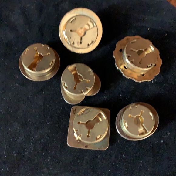 Other | Vintage Gold Tone Decorative Button Covers Circa 198s Lot Of 6 ...